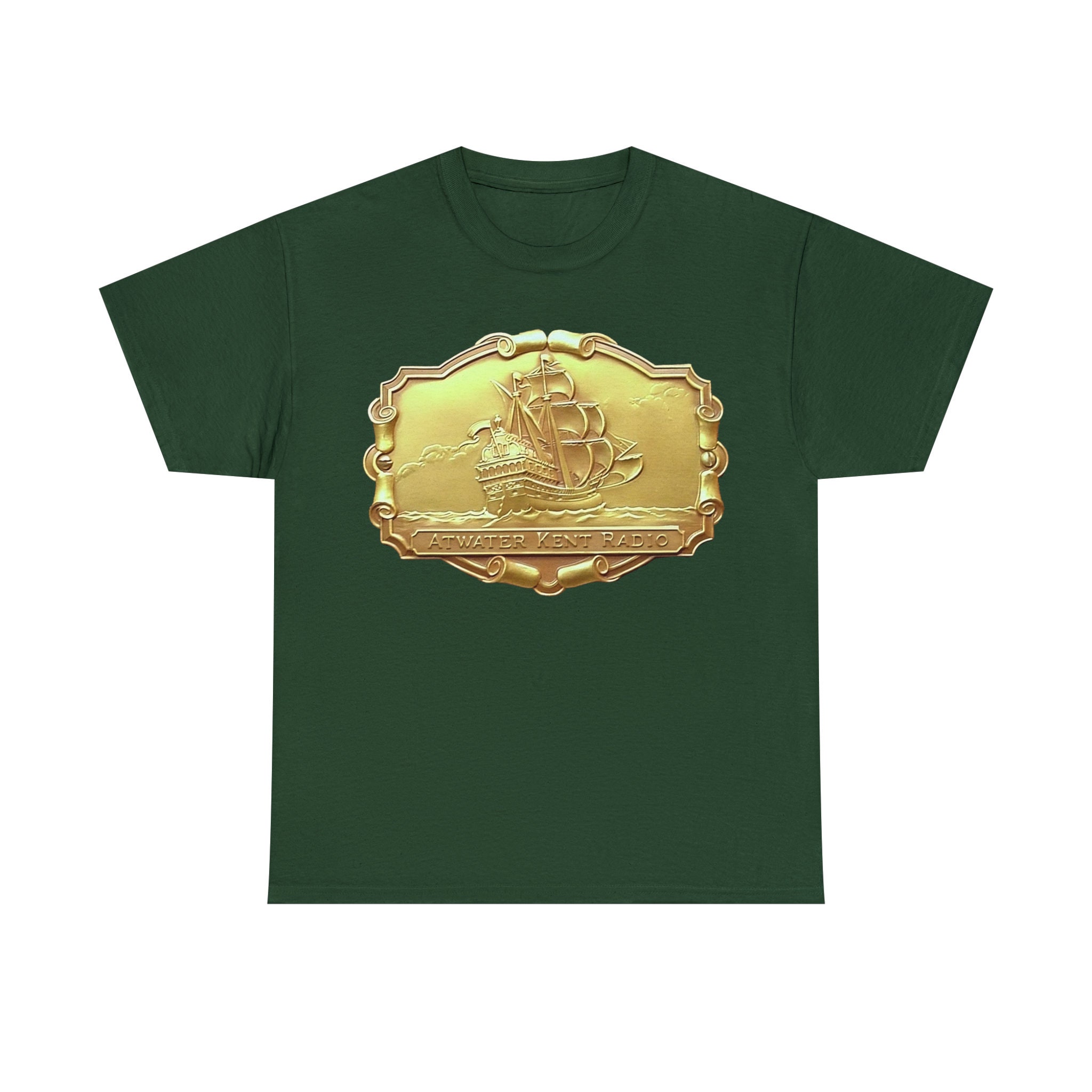 1930's Atwater Kent Sailing Ship Retro Logo Antique Radio T-shirt Tee ...
