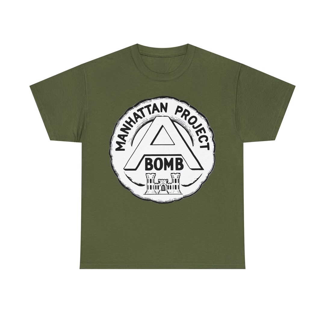 Manhattan Project Retro Logo T-shirt 1940s Commemorative Design US ...