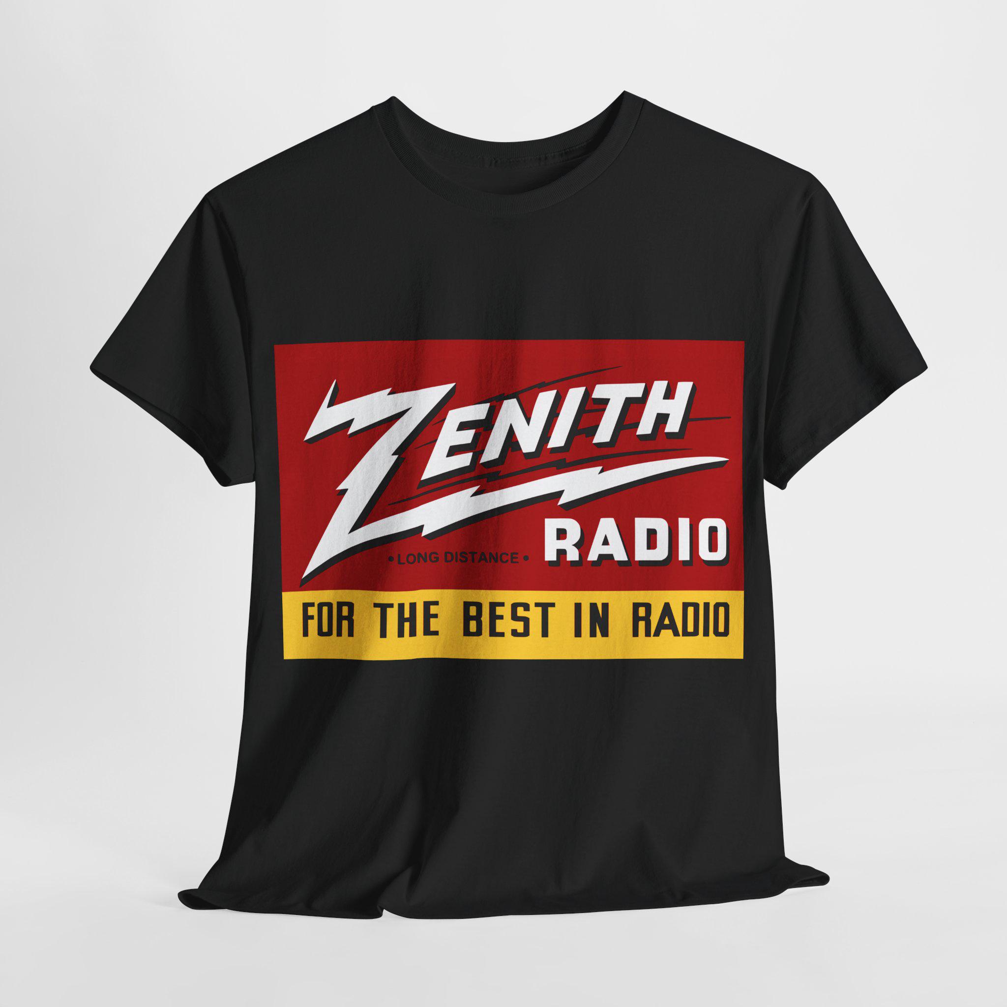 Zenith - Long Distance - for the Best in Radio T-shirt / Antique Radio ...