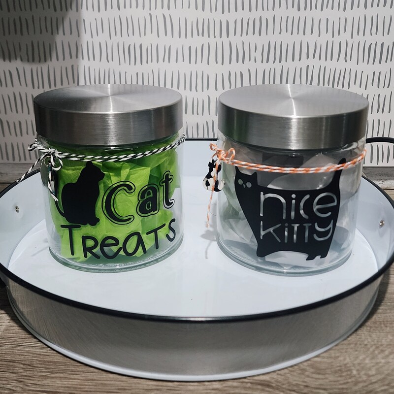 Cat Treat Jar - Etsy