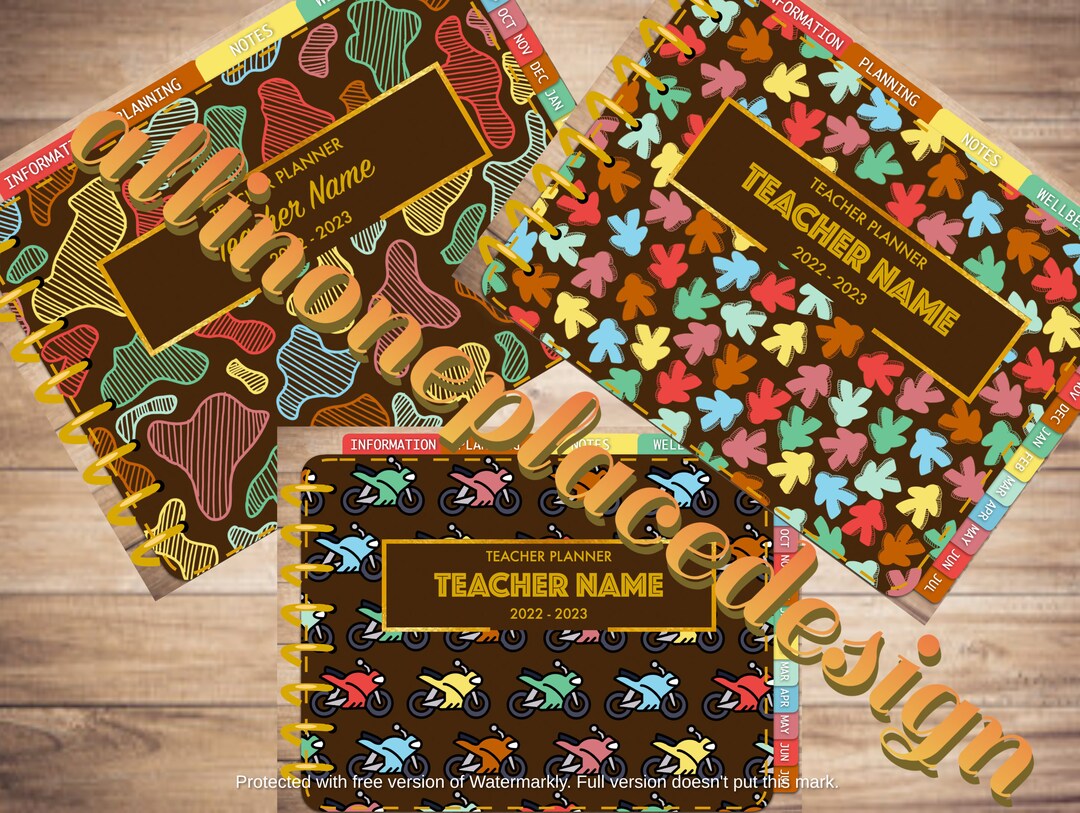 Personalised Digital Teacher Planner '22-'23 - Etsy