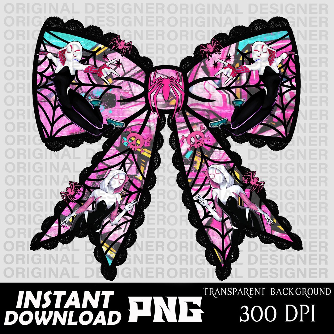 Spider Gwen Png, Spider Man Bow Png, Ghost Spider Png, Spider Man ...