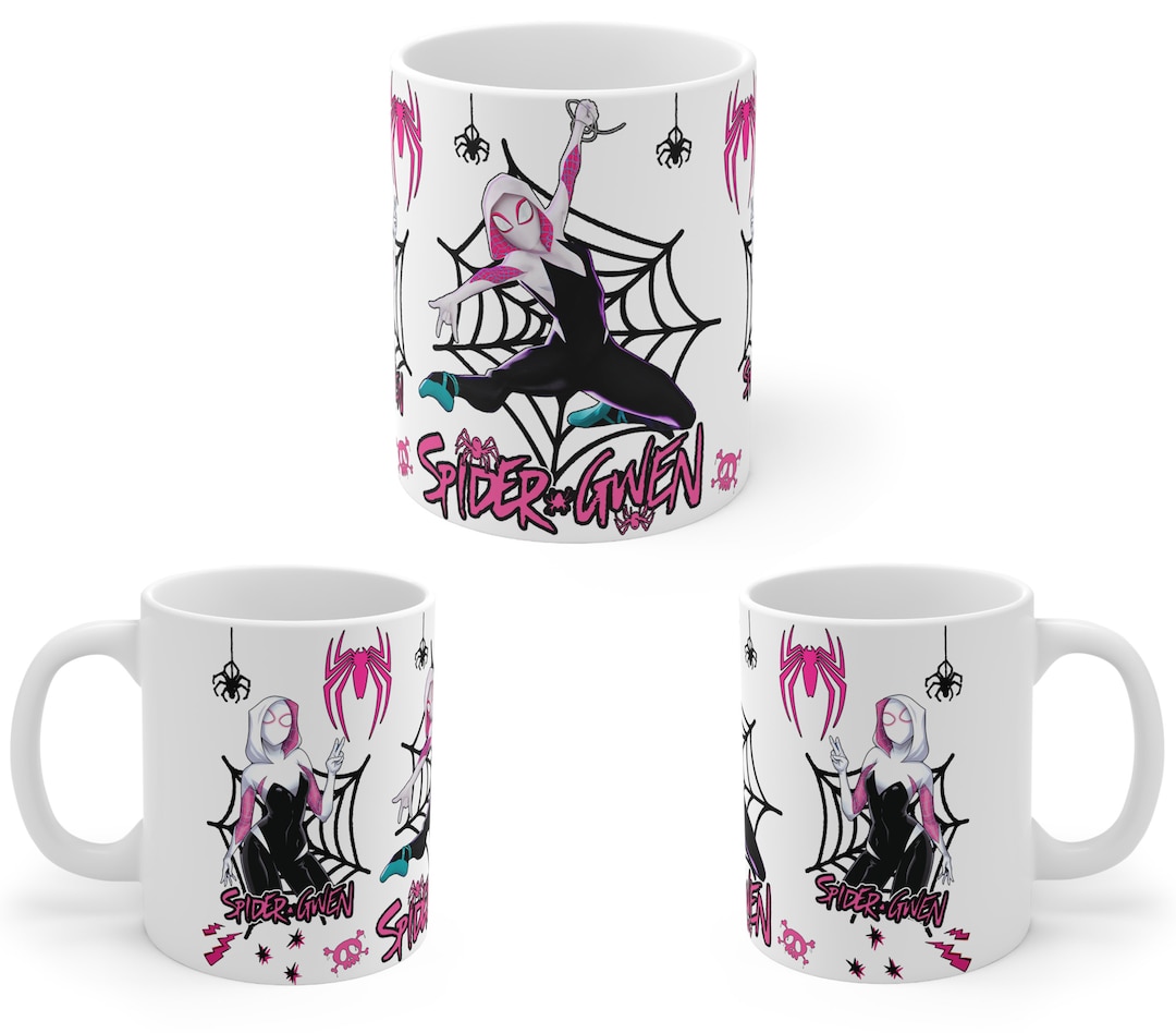 Spider Gwen, Spider Gwen Mugs, Spider Man Ghost Gift, Spider Man Mug ...