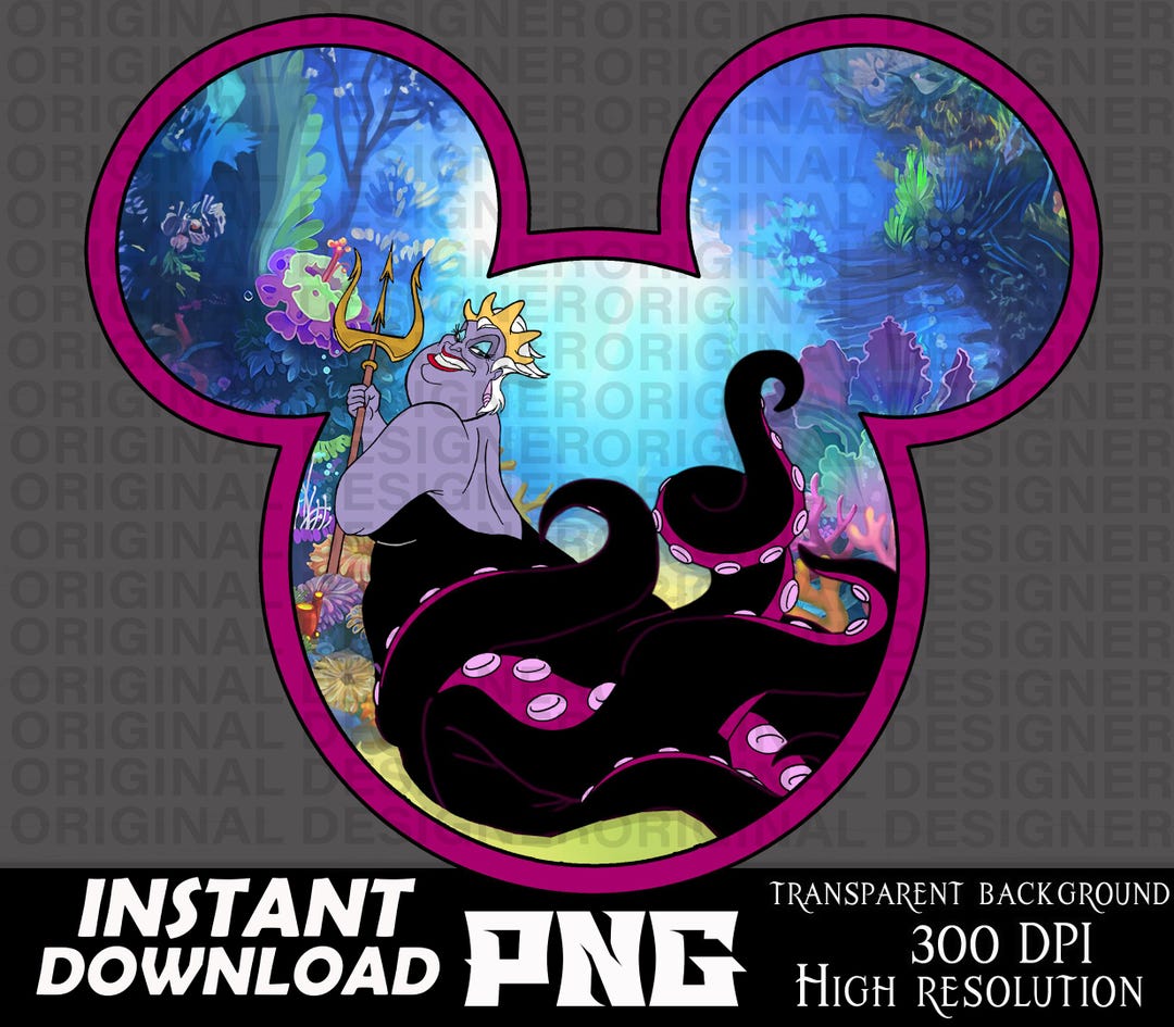 Little Mermaid Ursula Png, Ursula Png, Ursula, Cut File, Little Mermaid ...