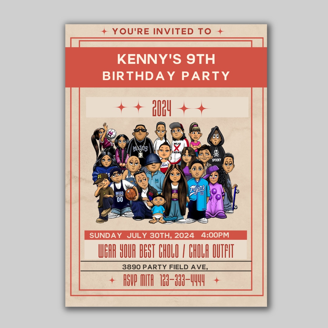Lil Homies, Mijos Birthday Invitation, Lil Homies Birthday Party Video ...