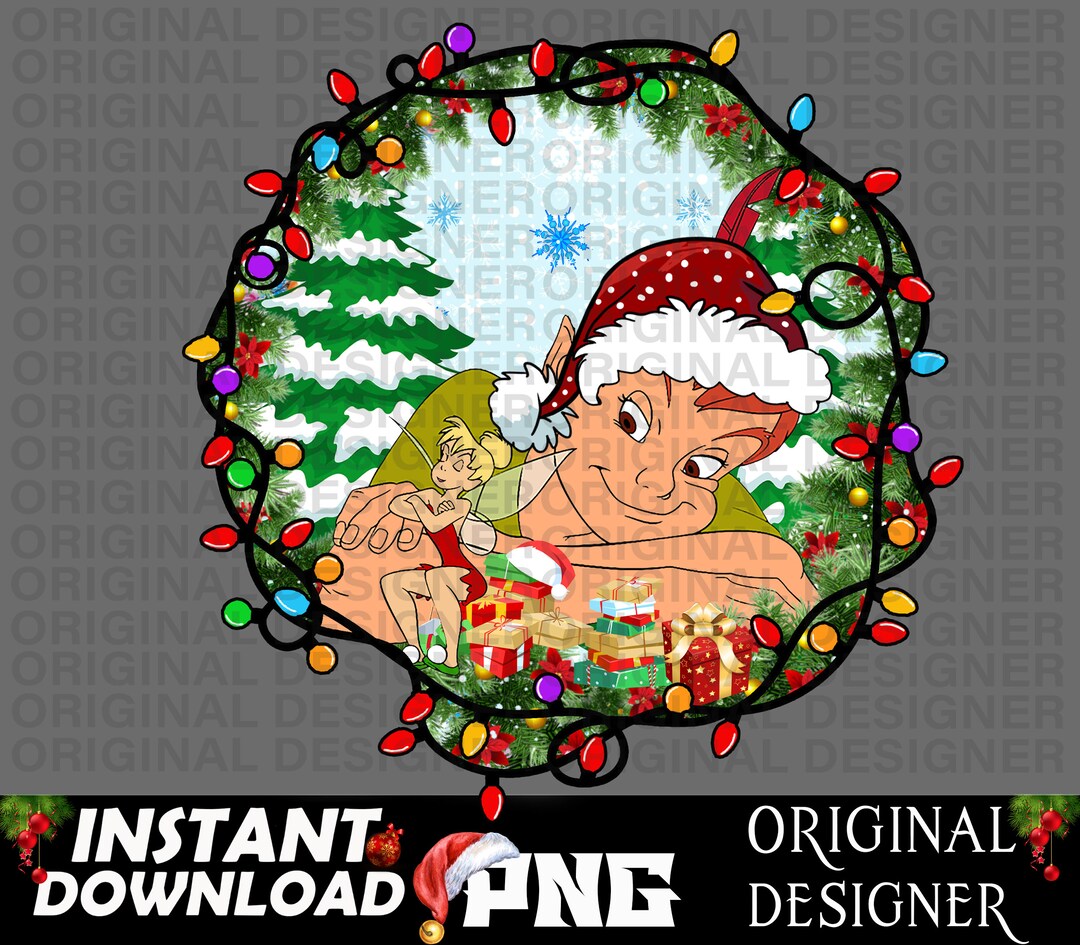 Peter Pan Christmas, Tink Christmas Png, Peter Pan Png, Peter Pan and ...