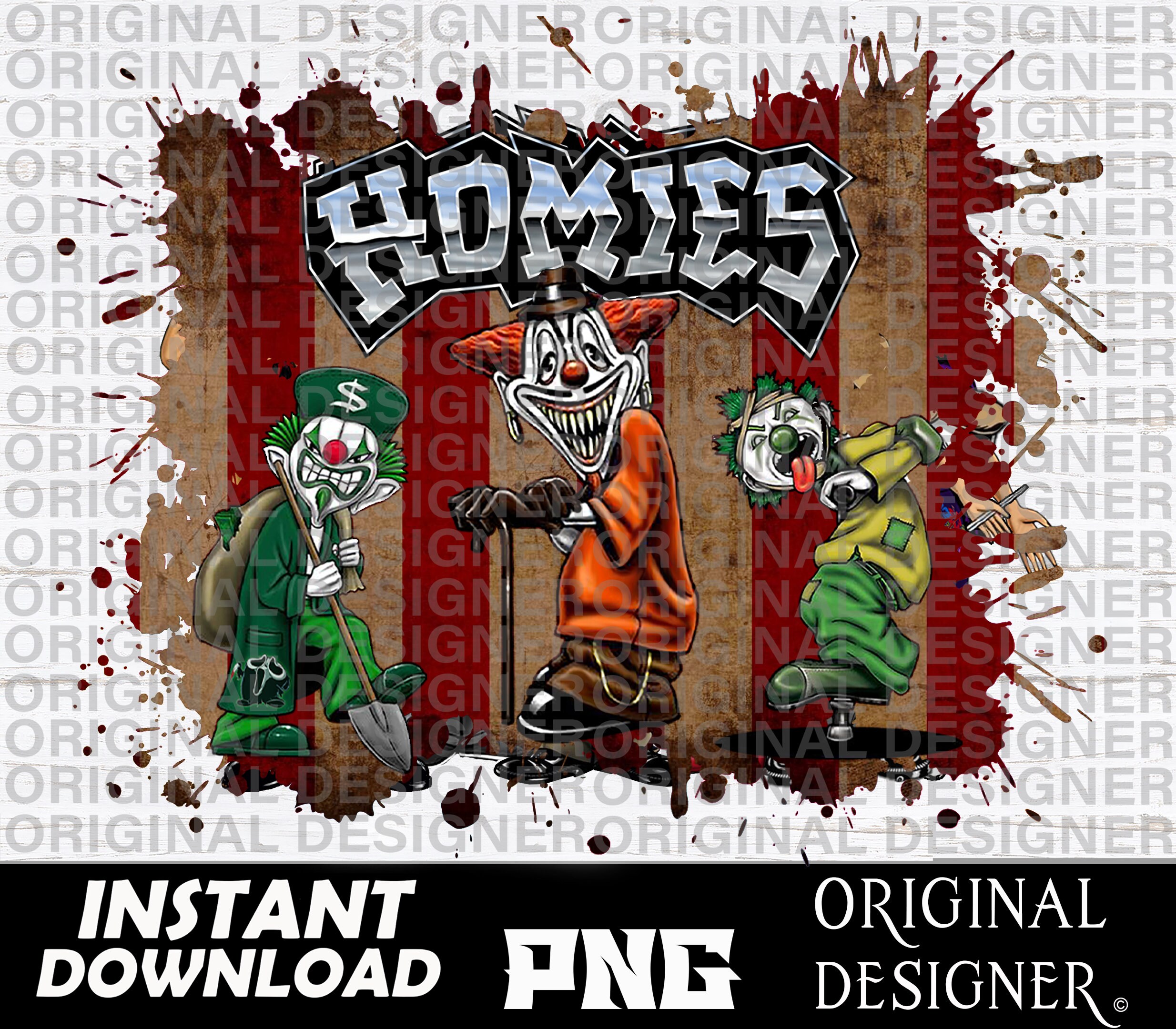 Homies Clowns Drawings