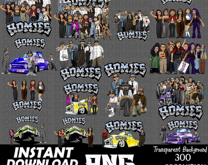 Vintage (late 90s) Homies 2" Figures by David Gonzales – Lot of 54 – Series 1 & 2, Multiple ...