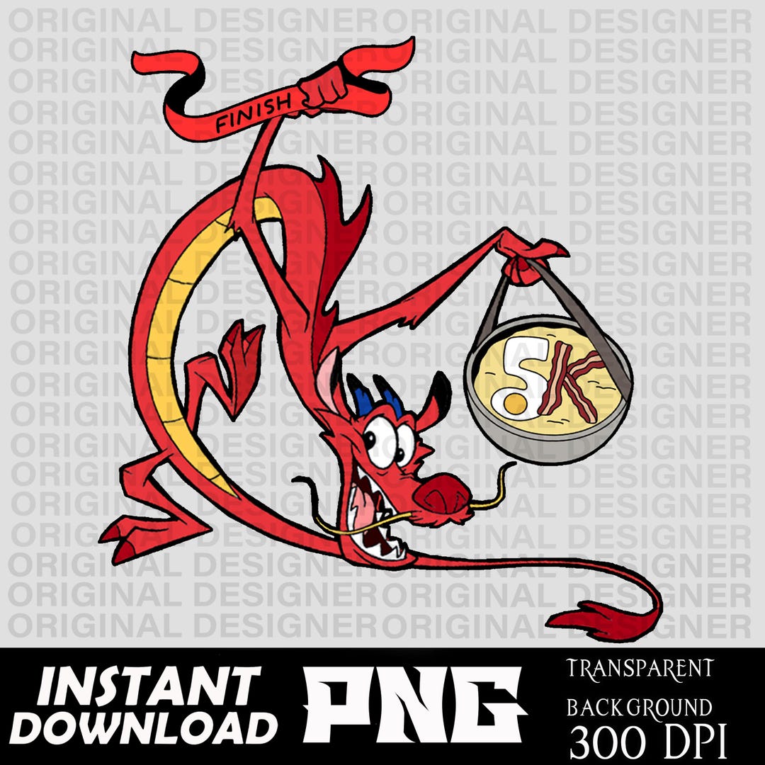 Mulan mushu 5K png, mushu png, mushu run 5k Cricut, camisetas mushu run ...