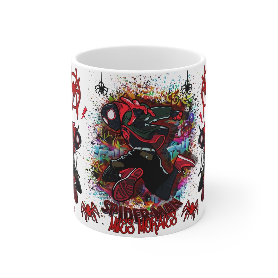 Spider Man Miles, Spider Man Miles Mugs, Spider Man Miles Gift, Spider ...