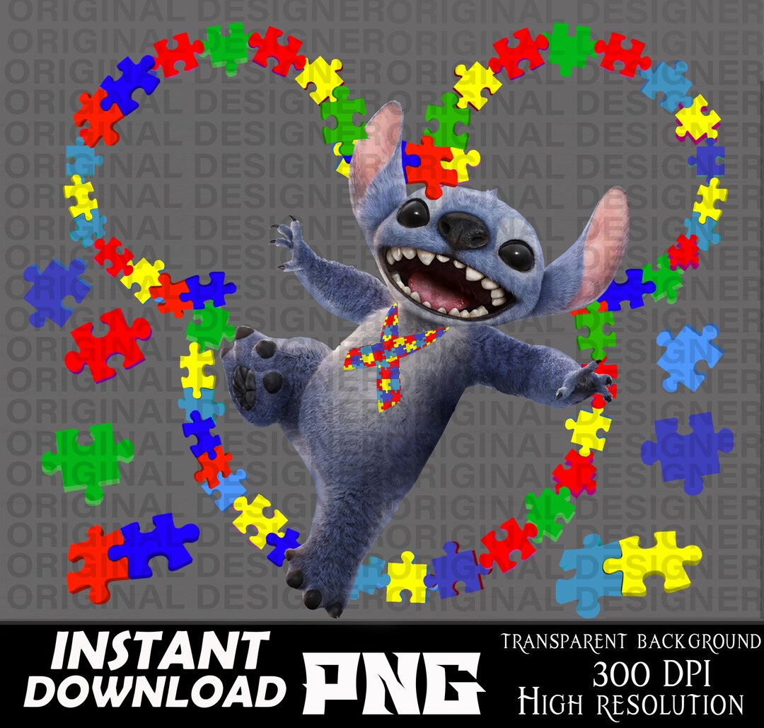 Autism Design Png, Stitch Png, Autism, Stitch Live Action Png, Autism ...