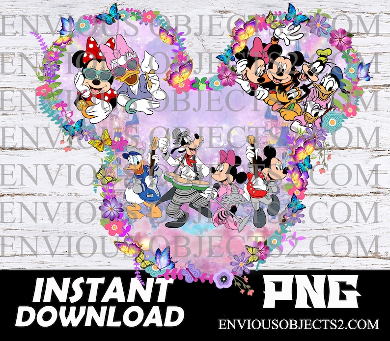 Minnie Mouse and Friends Mickey Png Minnie Mouse and Friends - Etsy