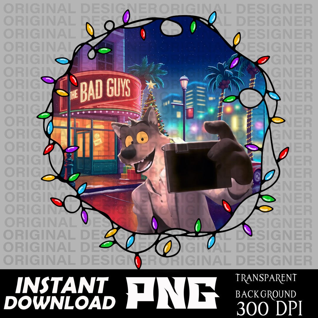 Bad Guys Christmas Png, the Bad Guys Png Digital Download, Mr. Wolf ...