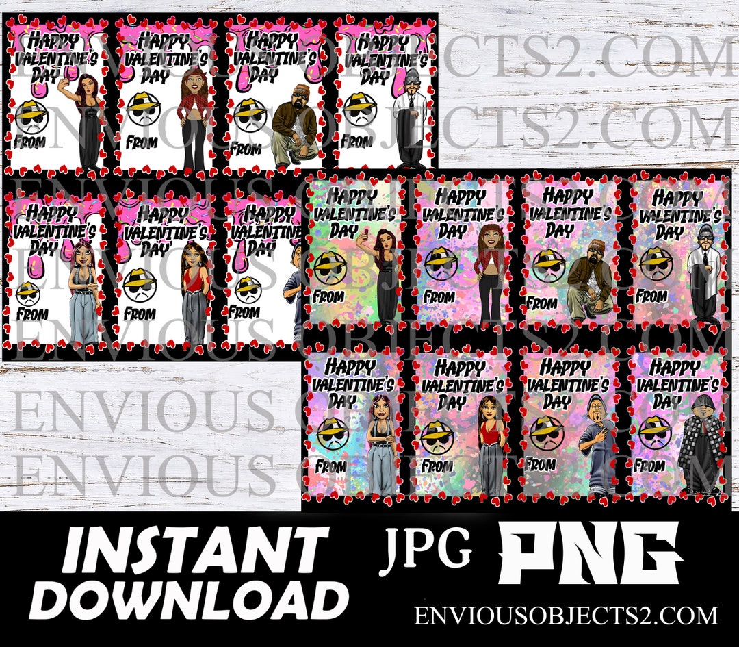 Homies Valentine's Day Cards, Lil Homies, Valentine Png, Bundle, Lil ...