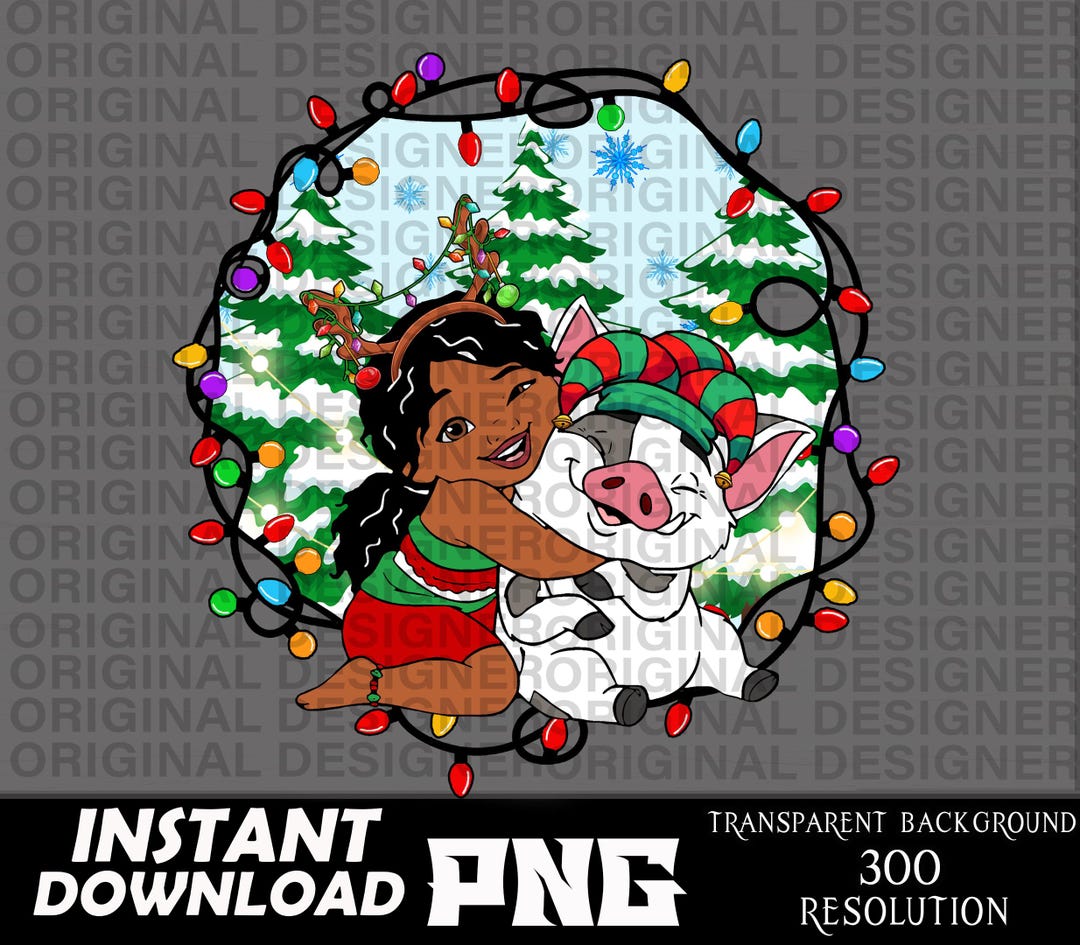 Christmas Moana 2 Png, Simea Png, Moana 2 Shirt, Maui Png, Hei Hei Png ...