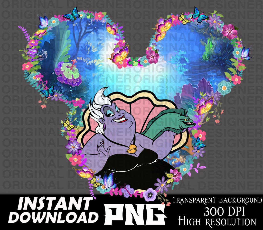 Little Mermaid Ursula Png, Ursula Png, Ursula, Cut File, Little Mermaid ...