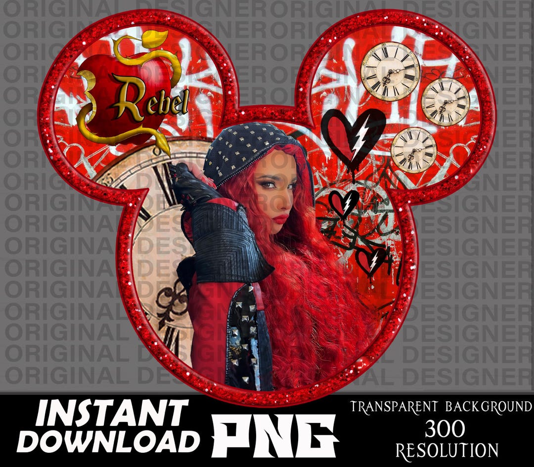 Descendants Red, Descendants Red Png, Rebel Heart Png, Descendants Red ...