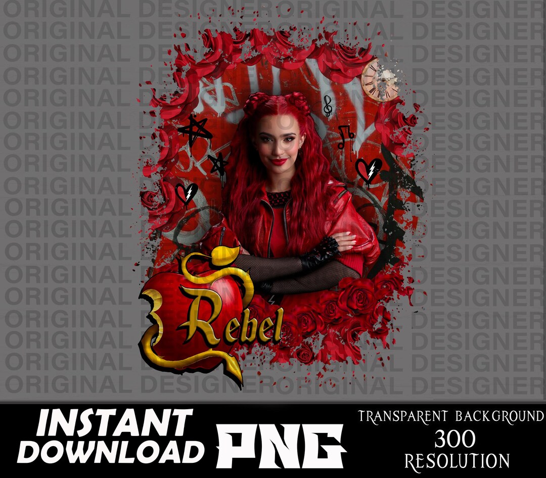 Descendants Red, Descendants Red Png, Rebel Heart Png, Descendants Red ...
