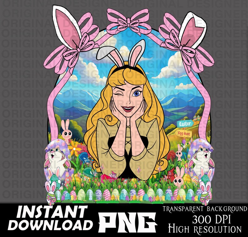 Descarga digital PNG de Pascua de la Bella Durmiente, chicas de Pascua ...