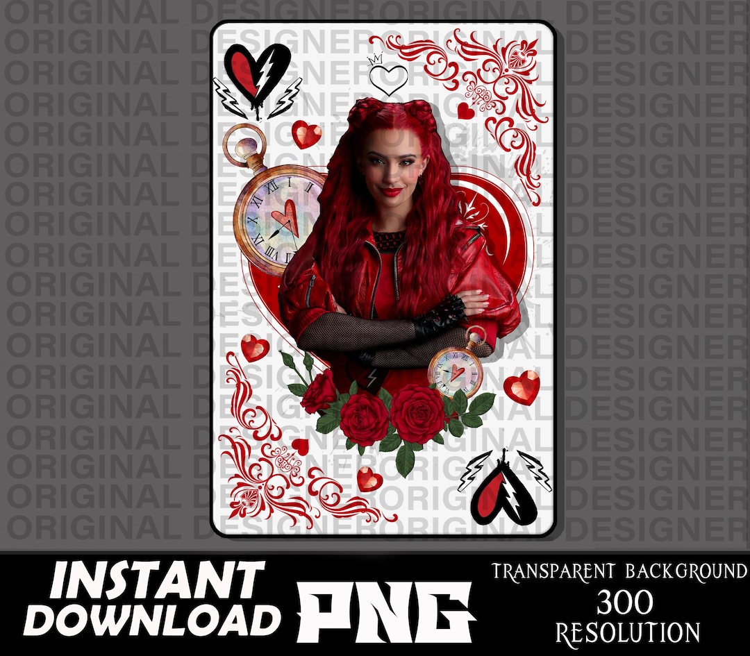 Descendants Red, Descendants Red Png, Rebel Heart Png, Descendants Red ...