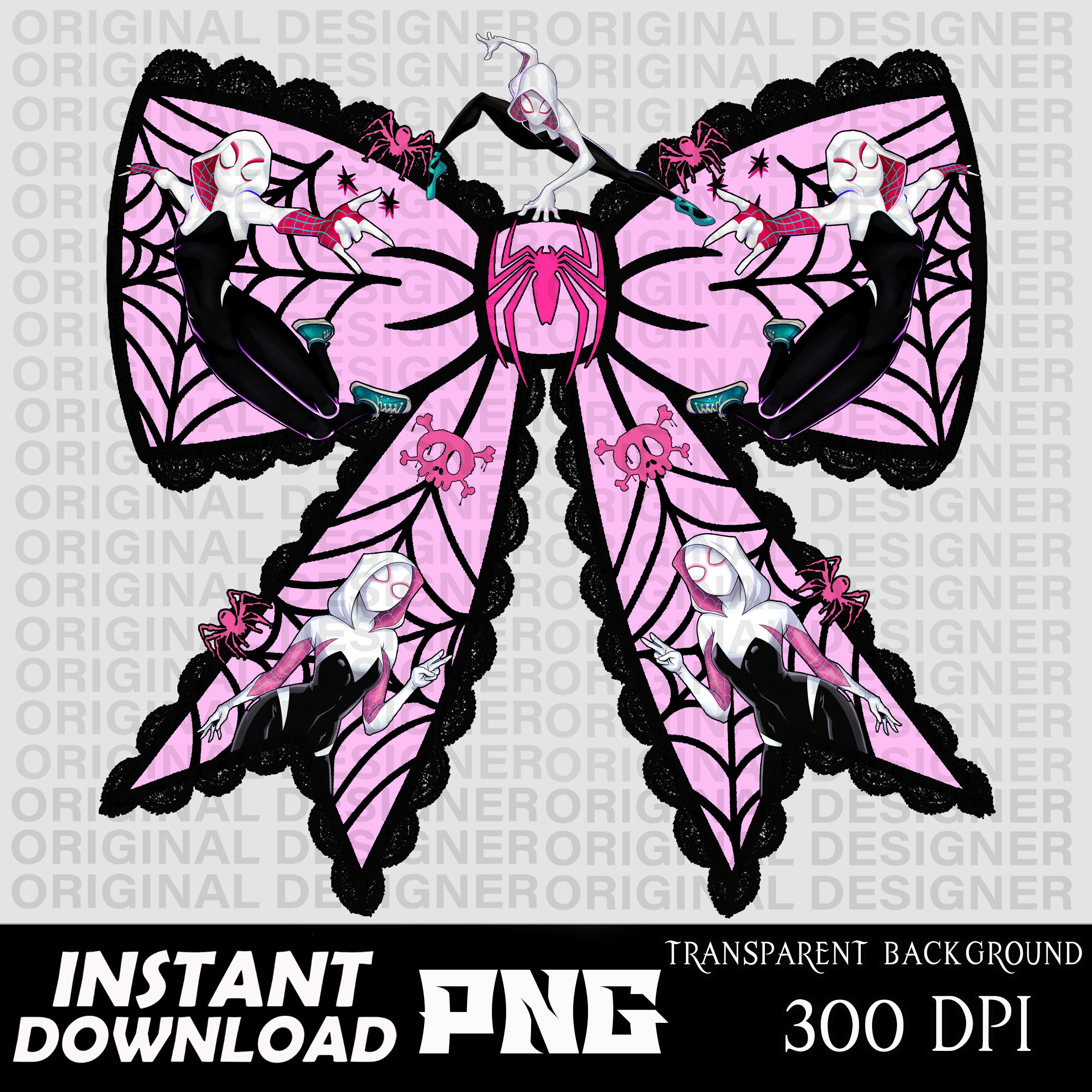 Spider Gwen Png, Spider Man Bow Png, Ghost Spider Png, Spider Man ...