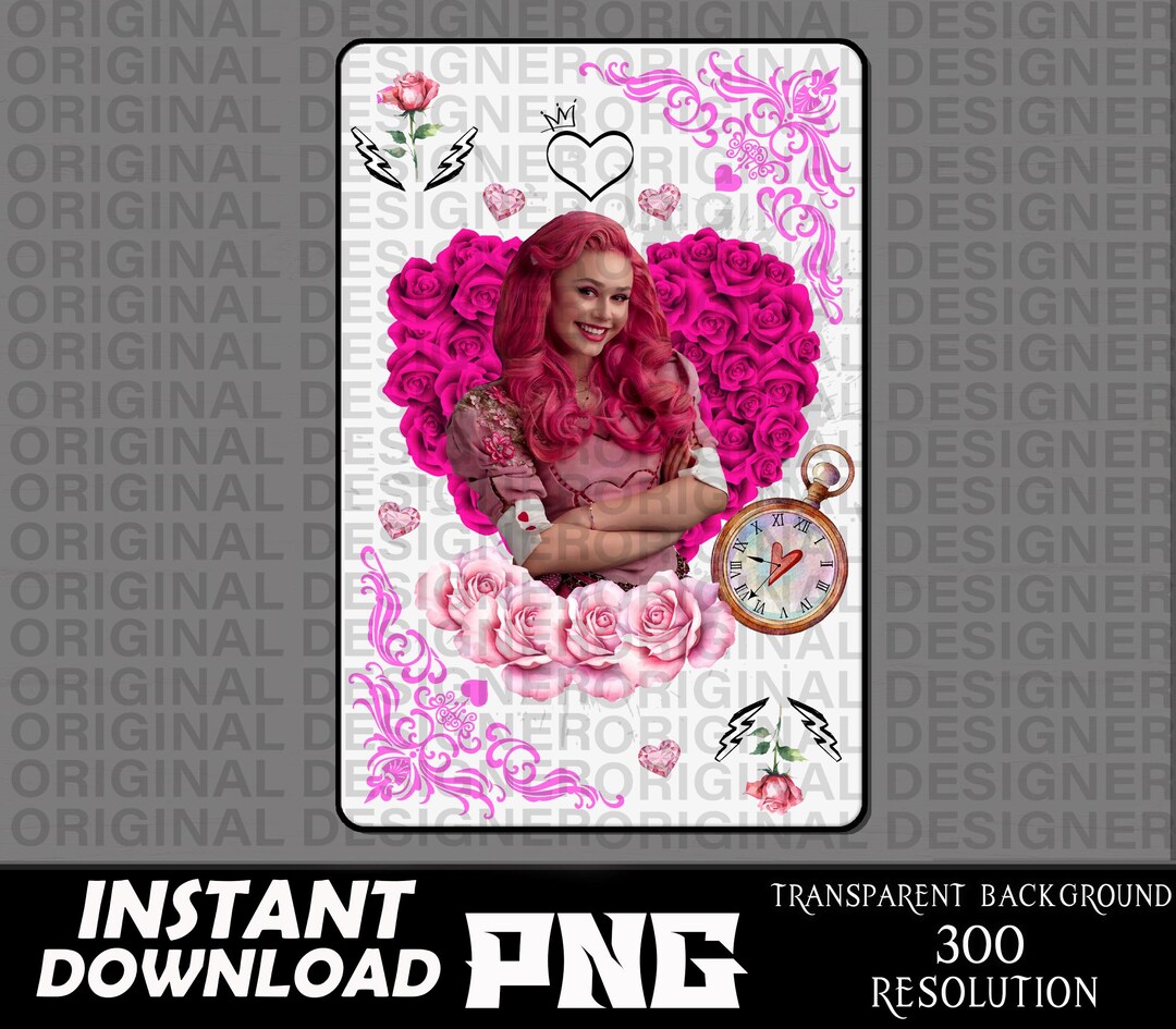 Descendants Pink, Descendants Red Png, Rebel Heart Png, Descendants ...