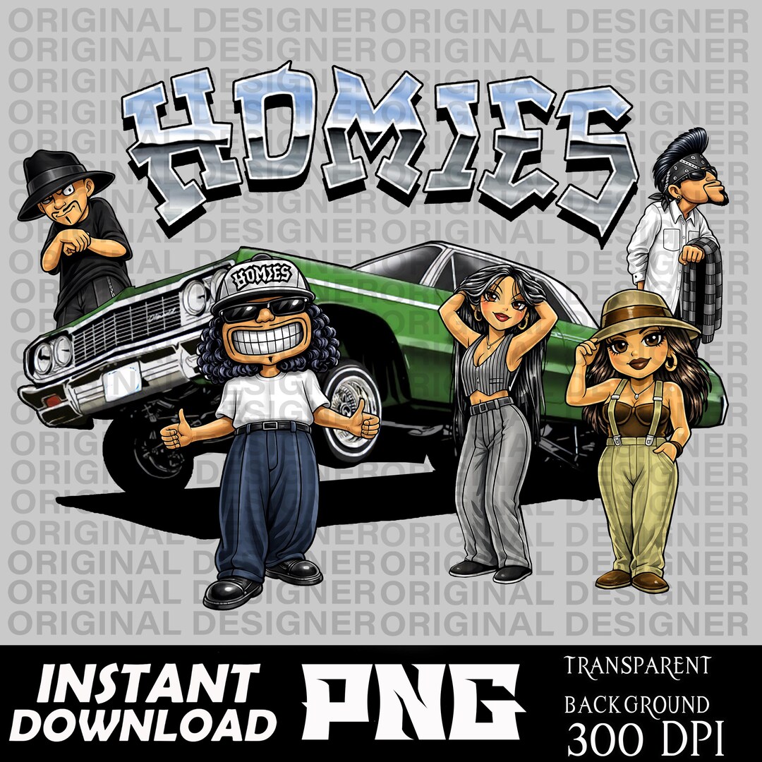 Lil Homies Png, Chicano Png, Lowrider Png, Chicana Png, Cholo, Cut File ...