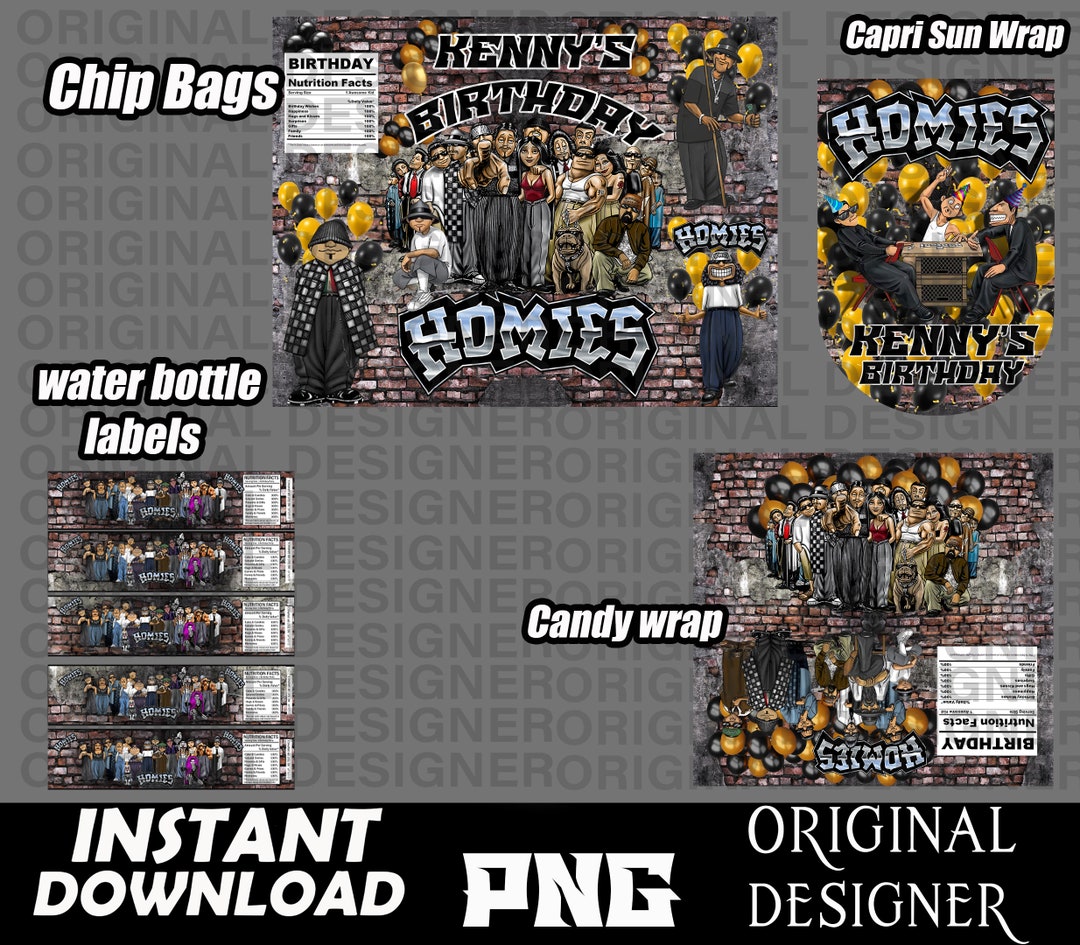 Lil Homies, Homies Png, Lil Homies Birthday Party Bundle, Chicano ...