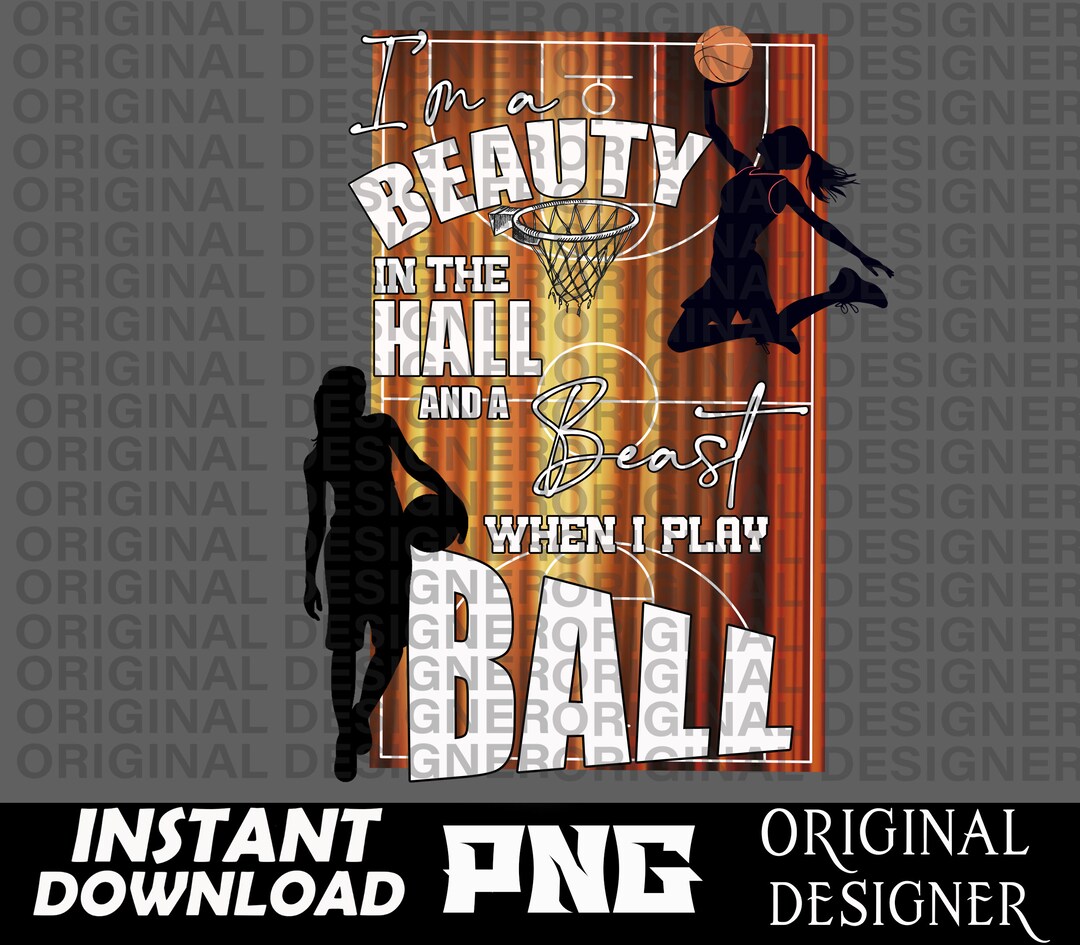 Basketball Custom Png, Basketball Shirt, School Png, Beauty in the Hall ...