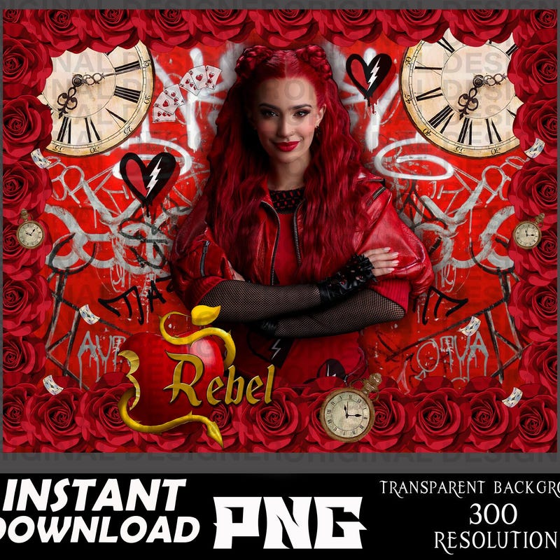 Descendants Rise of Red Coloring Pages - Etsy