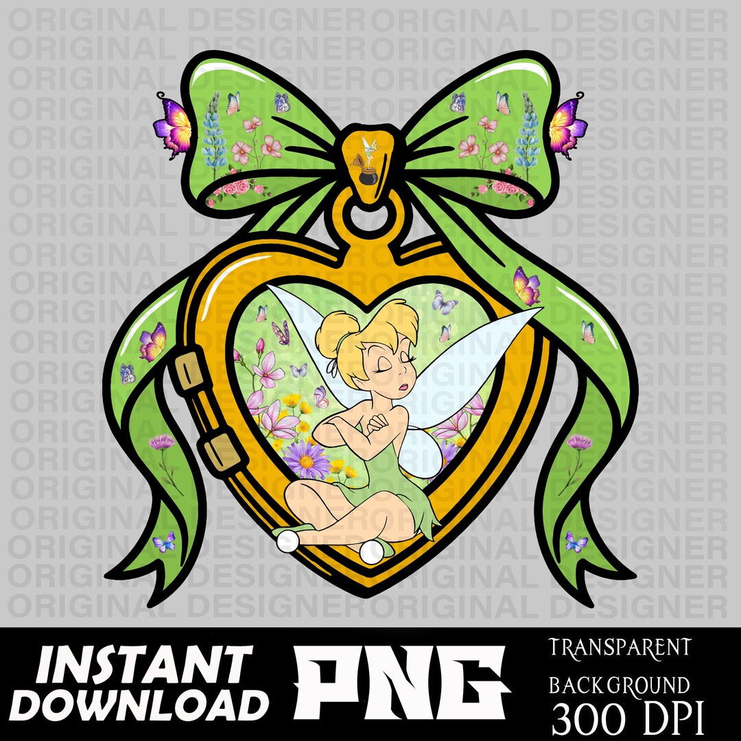 Tinker Bell Png, Tinker Bell Download, Tinker Bell Bow Sublimation ...