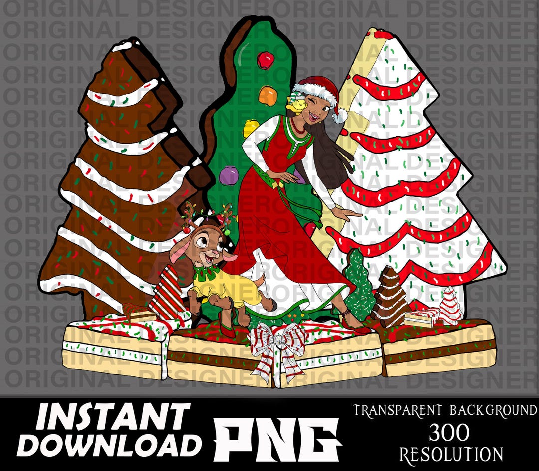 Asha Wish Christmas Png, Lil Deb Christmas Tree Snack Cakes Png, Cricut ...