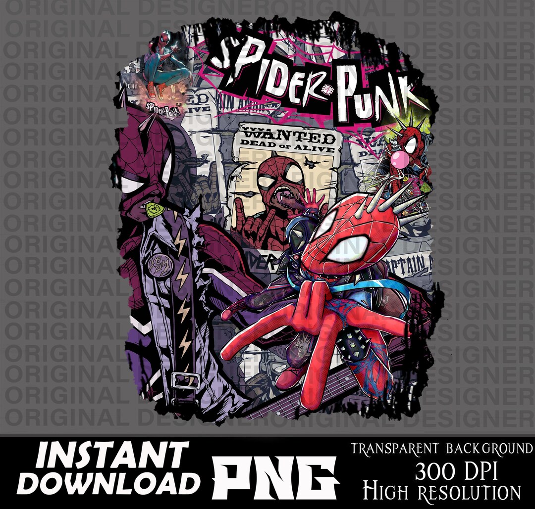 Spider Punk Png, Spider Man Png, Ghost Spider Png, Spider Man ...
