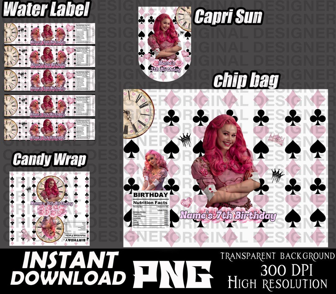 Descendants Bridget Party Favors Bundle Png, Descendant Bridget ...