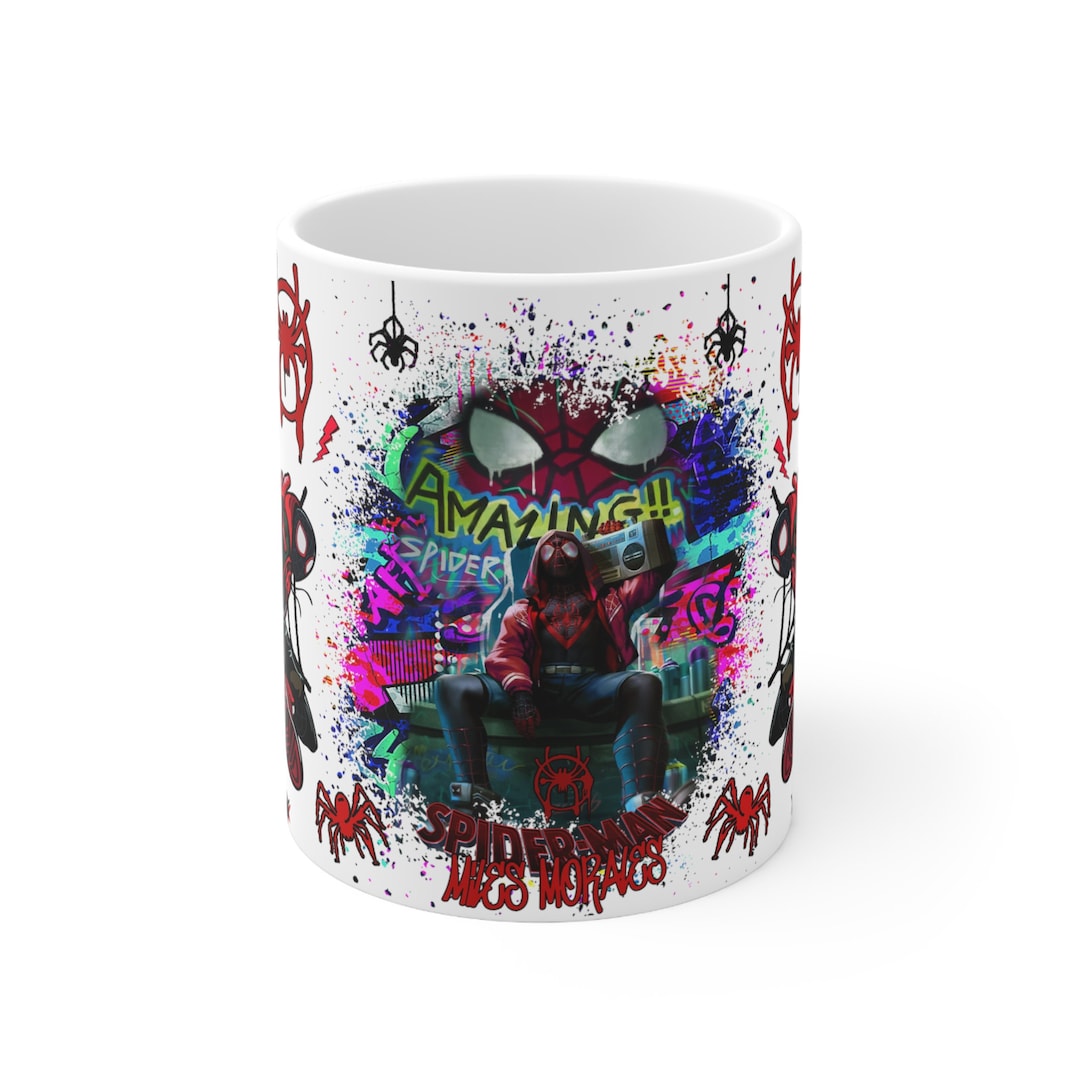 Spider Man Miles, Spider Man Miles Mugs, Spider Man Miles Gift, Spider ...
