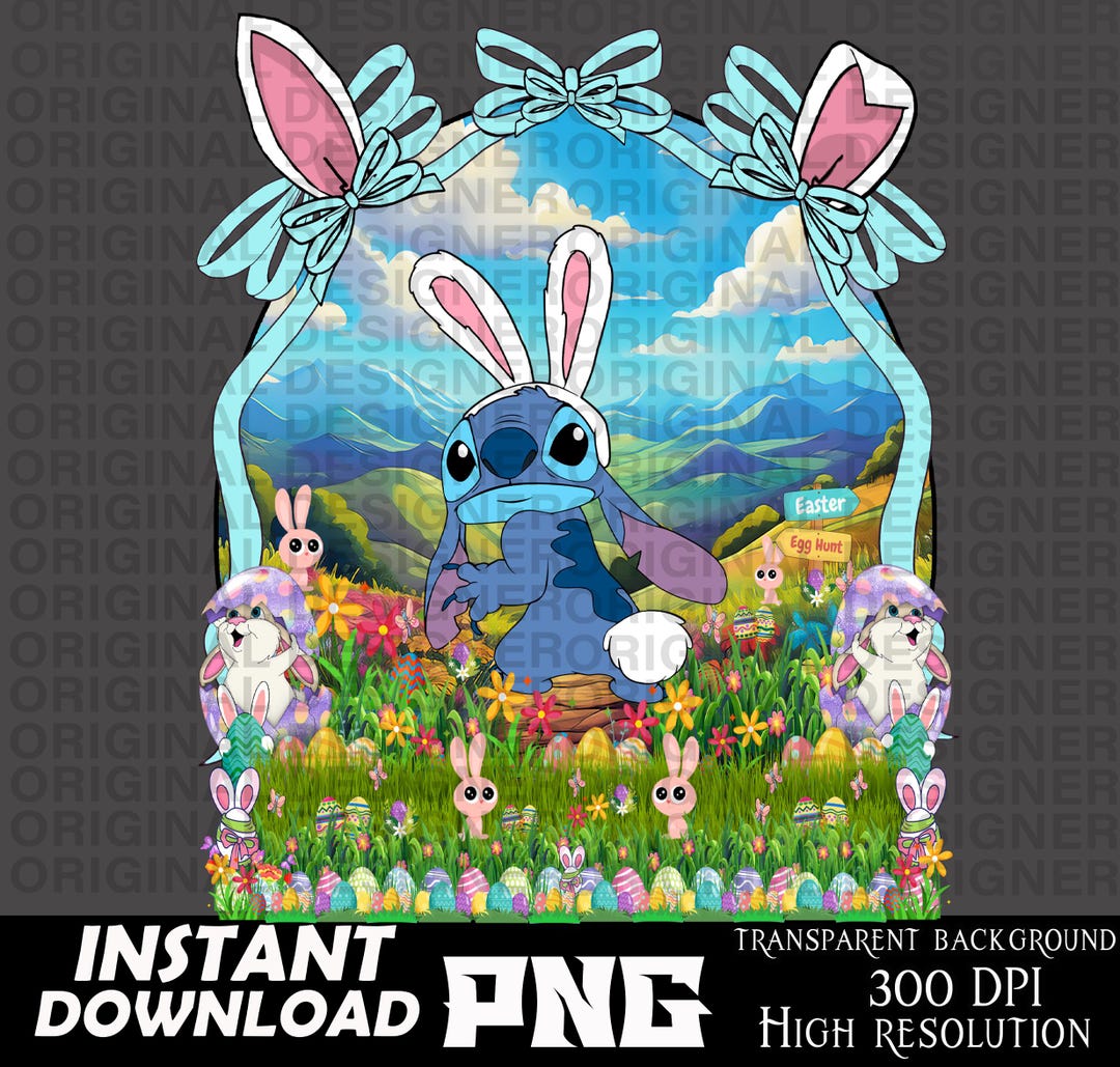 Stitch Png, Stitch Easter Png, Stitch Shirt, Printable, Cut File ...