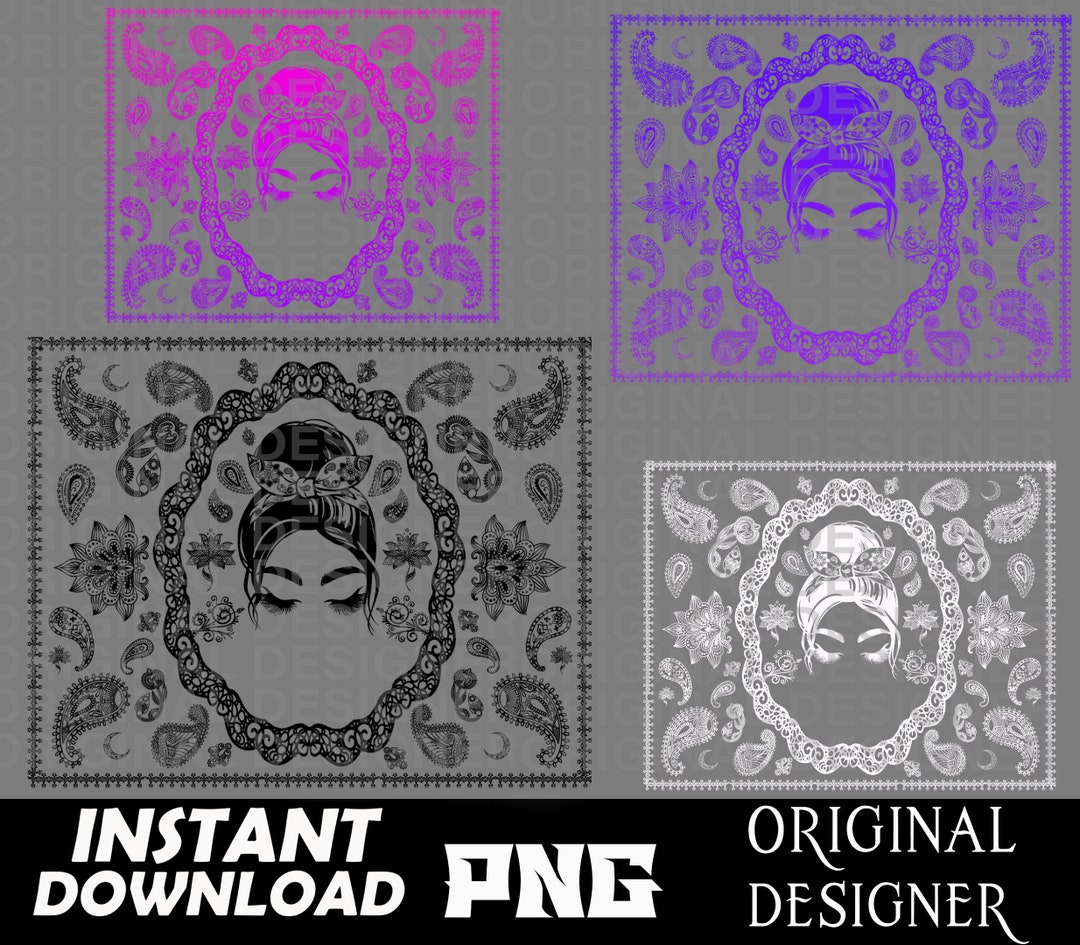 Lil Homies Png, Chicana Messy Bun, Paisley, Cholo Png, Chola Paisley ...
