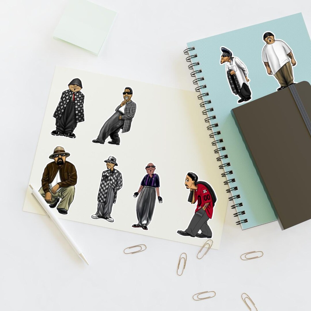 Cholo Sticker, Chicano Sticker, 8 Stickers, 90s Nostalgia Stickers, Old ...