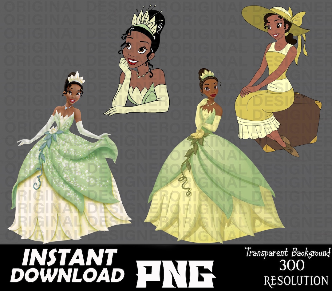 Princess Tiana Png, Princess Tiana Clipart, Princess Png, Cut File ...