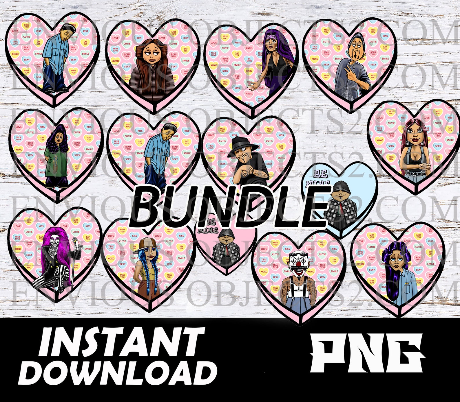 Valentine Lil Homies Bundle Png, 90s Valentine, Vato Locos, Cholo ...