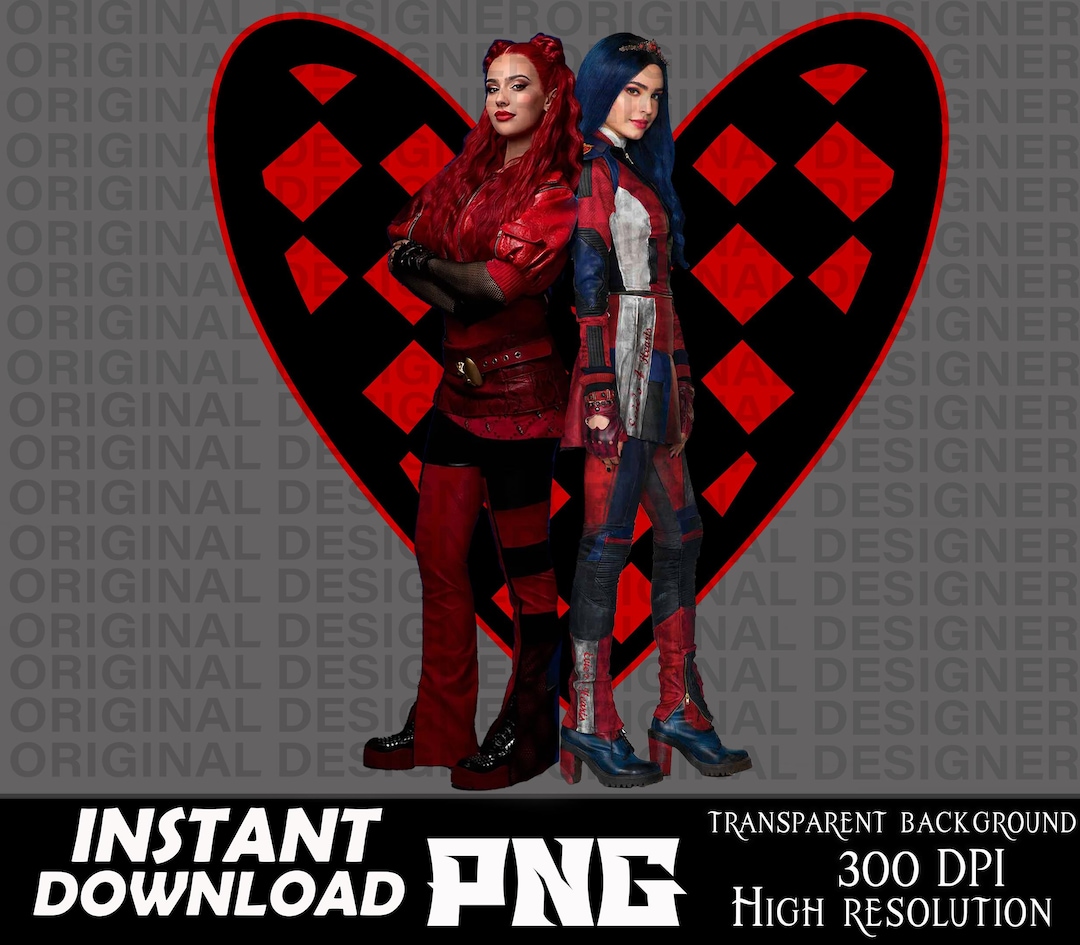 Descendants Red Evie Valentines Day, Descendants Red Png, Rebel Heart ...
