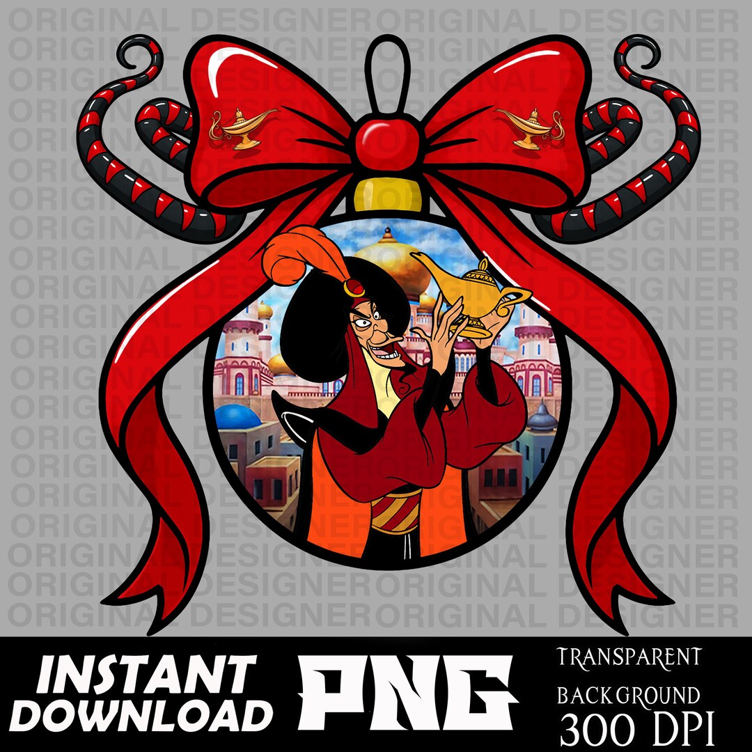 Christmas Villain Jafar Printable Png Download, Jafar Shirt Design, Cut ...
