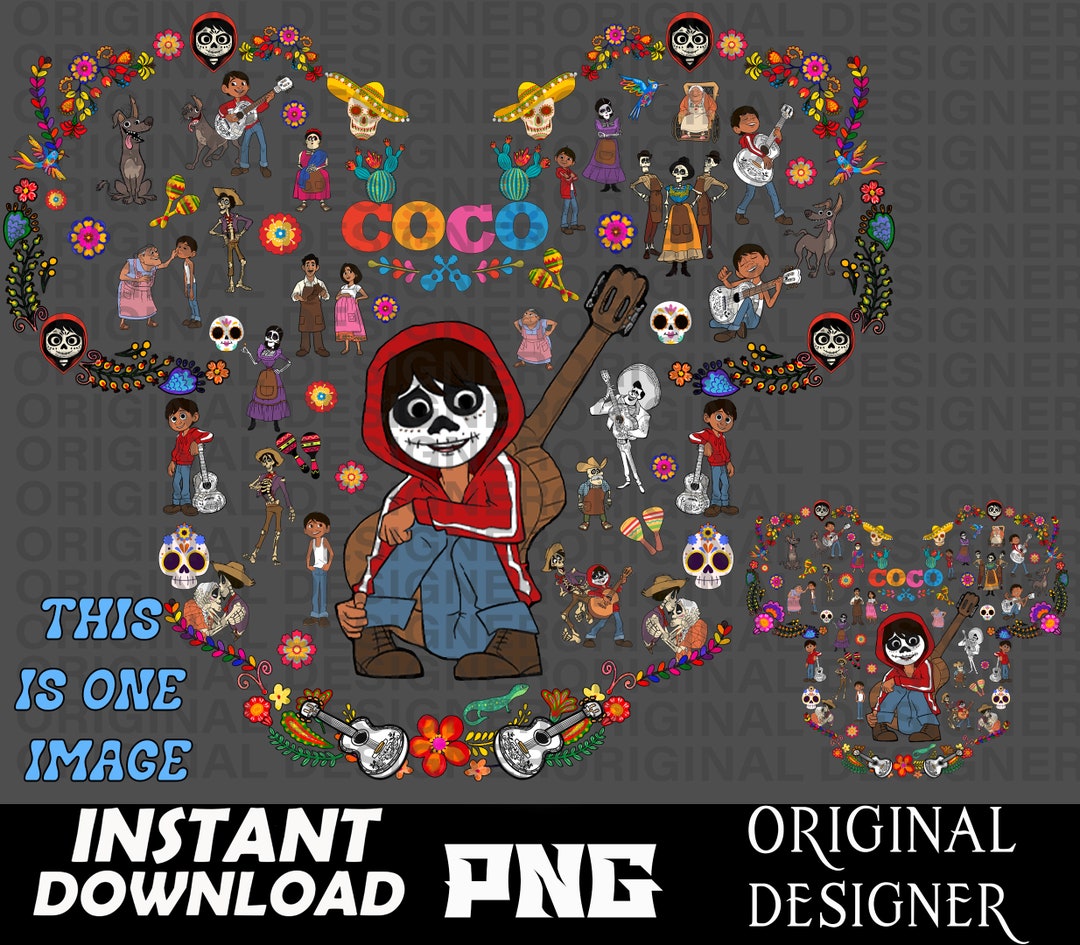 Coco Miguel Png Designs, Coco Shirt Designs, Coco Movie, Cut File, Coco ...