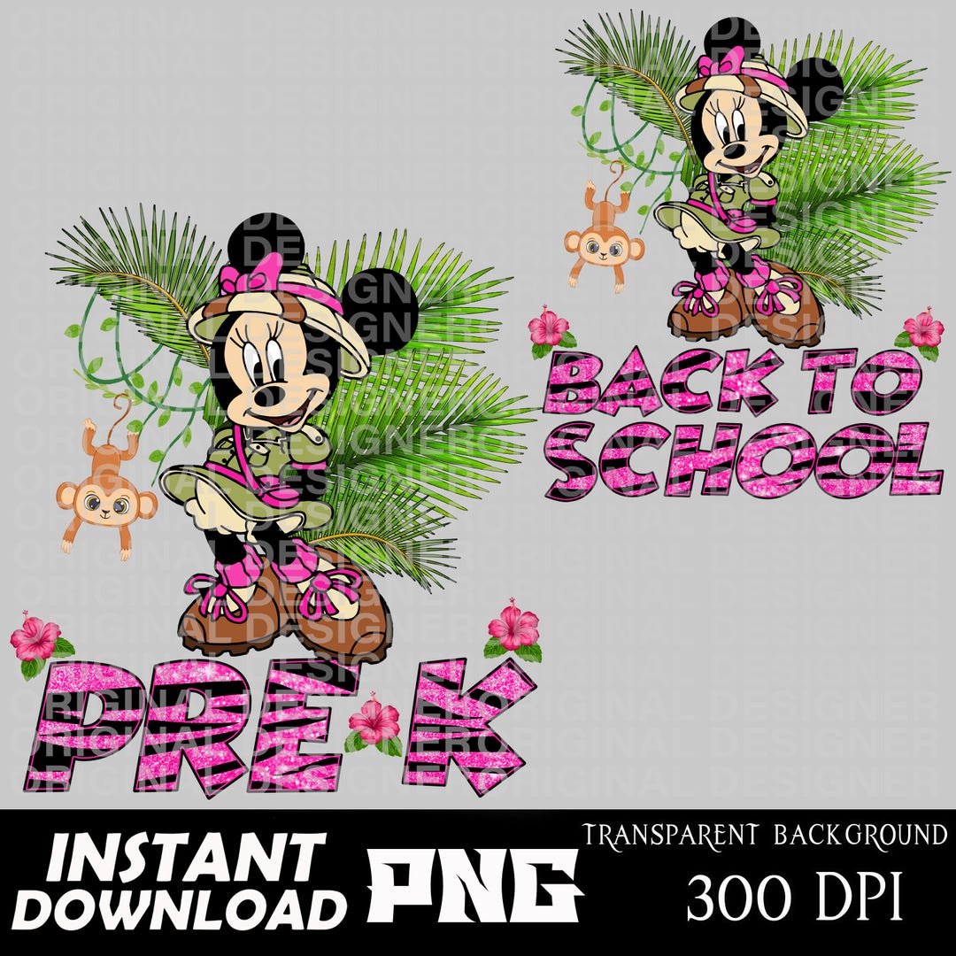Minnie Mouse Back to School Png Download, Minnie Mouse Pre K ...
