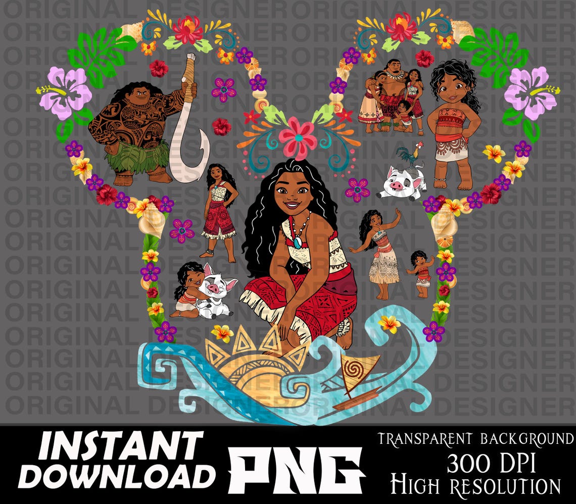 Moana 2 Png, Moana 2 Printable Shirt Design, Moana 2 Sublimation, Moana ...