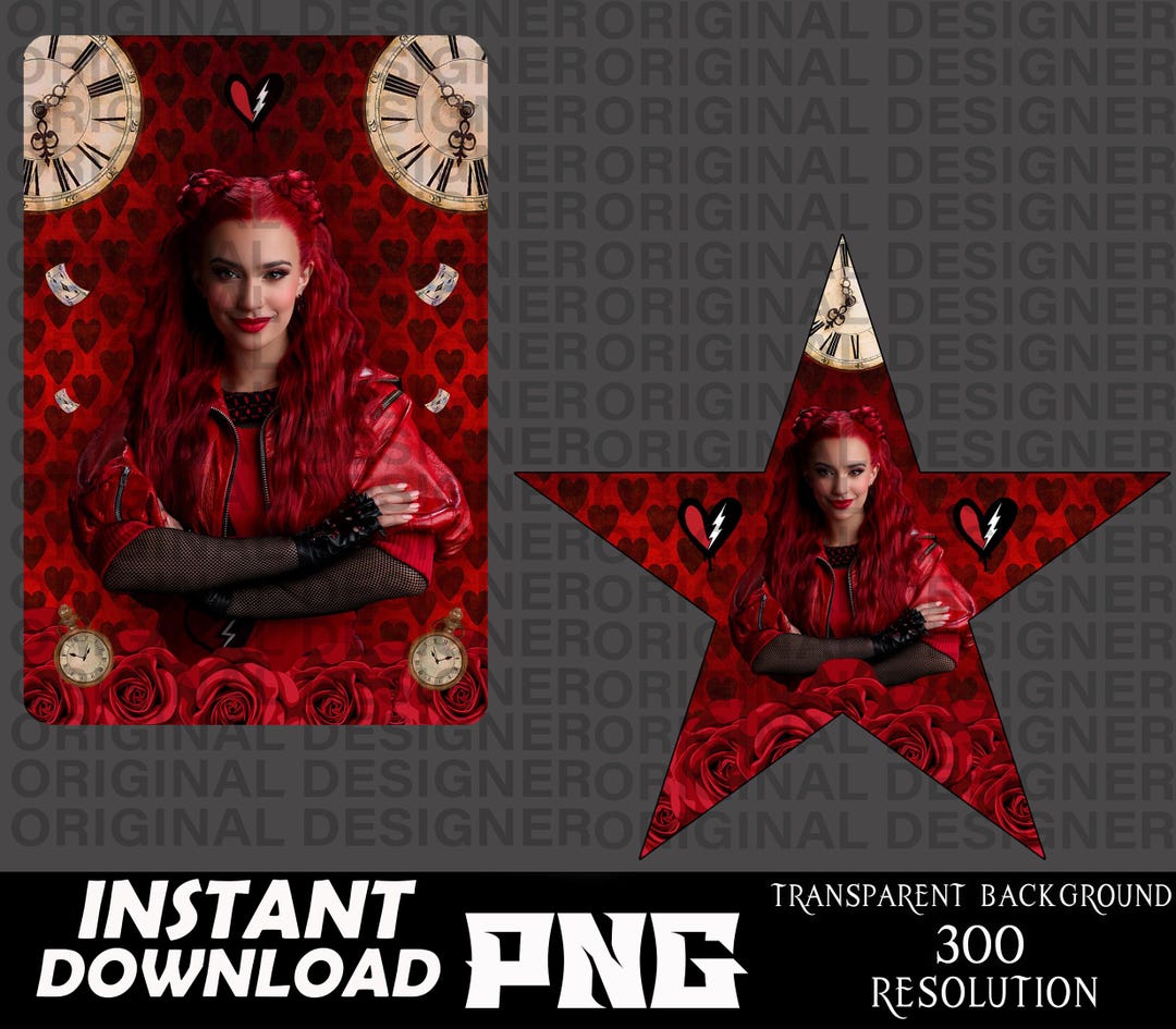 Descendants Red, Descendants Red Png, Rebel Heart Png, Descendants Red ...