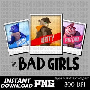 The Bad Guys, the Bad Guys 2 Png, Mr. Wolf, Pigtail, Mr. Shark, Kitty ...