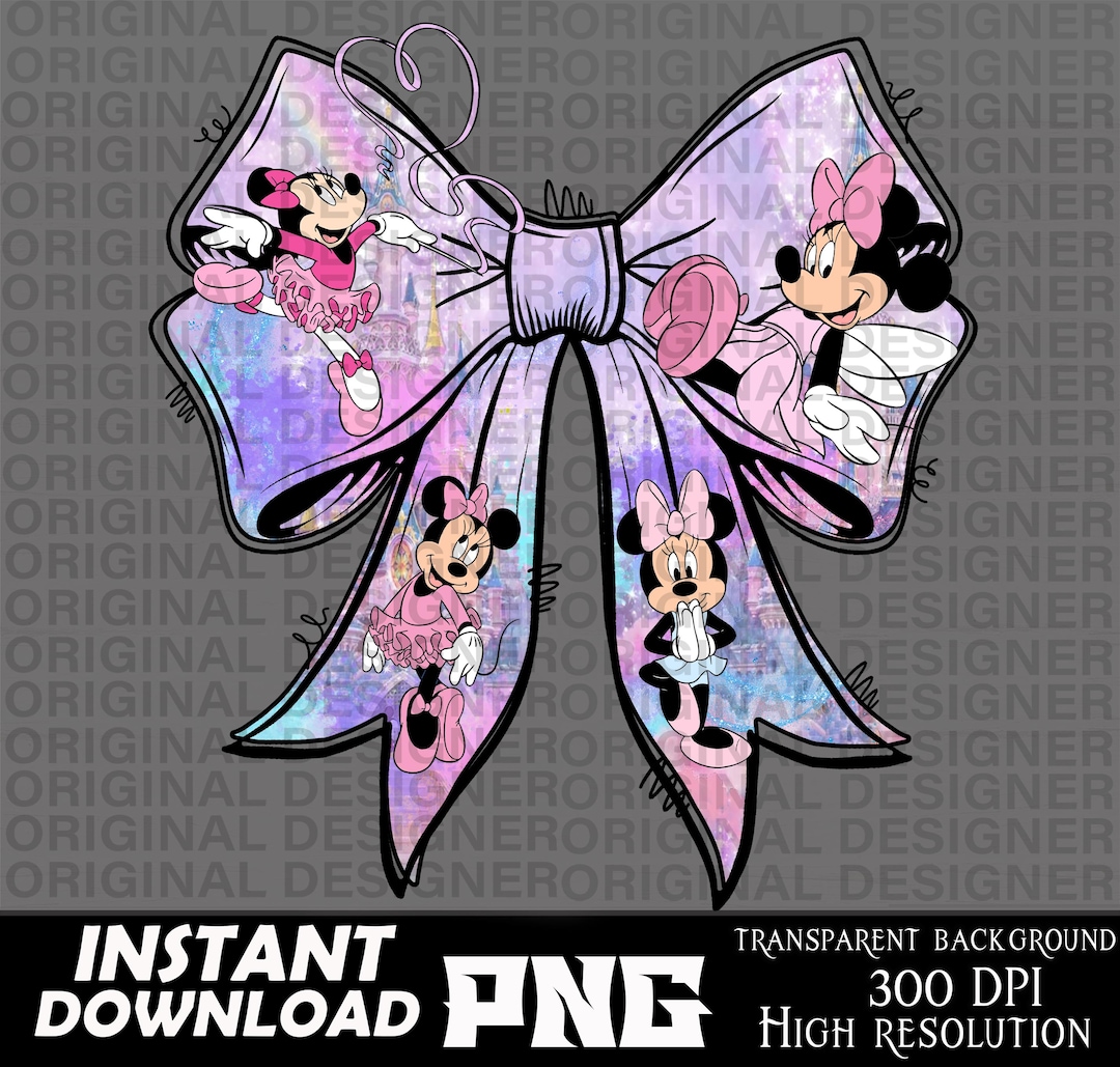 Minnie Mouse Bow Png, Coquette Bow Png, Bow Png, Minnie Mouse Bow ...