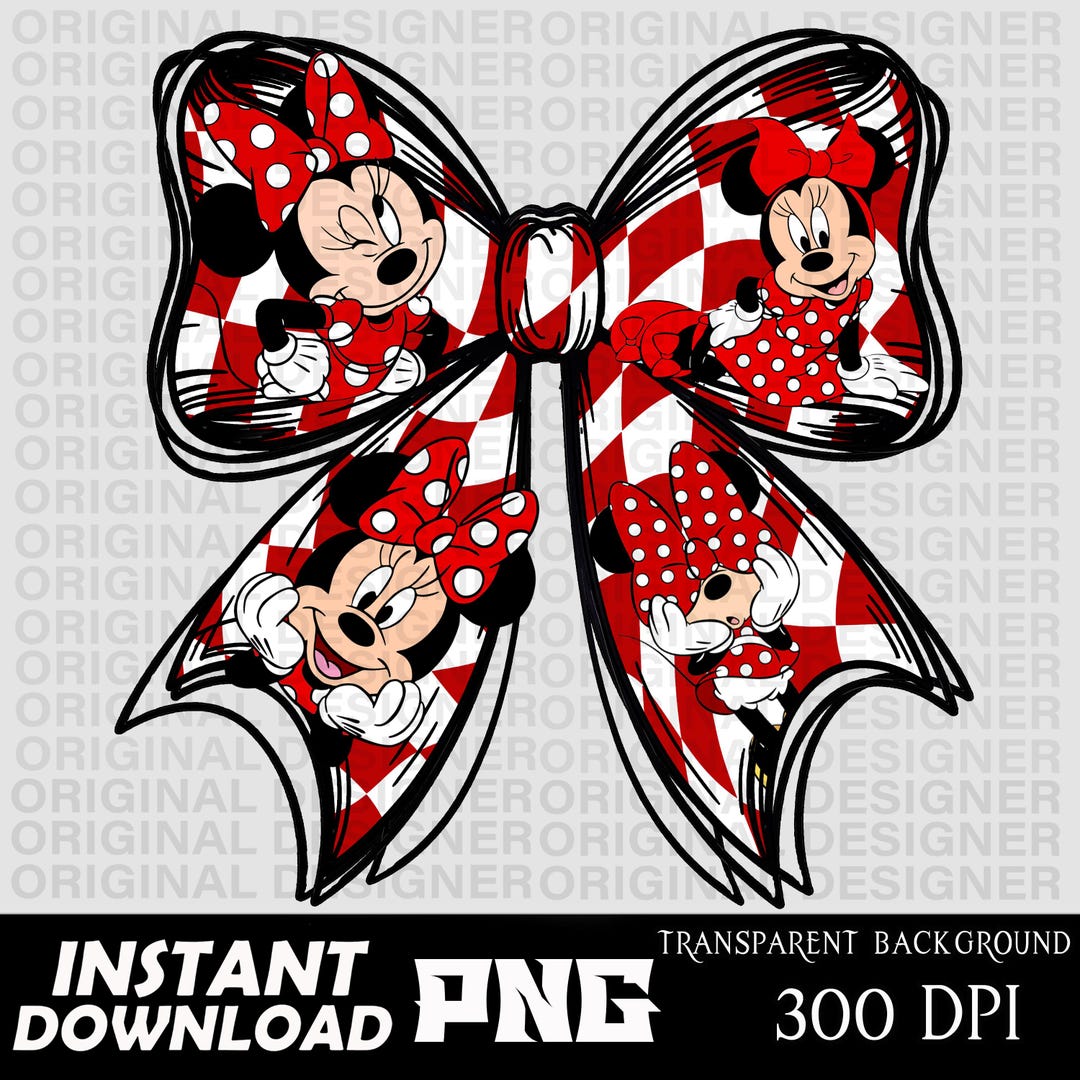 Minnie Mouse Bow Png, Coquette Bow Png, Bow Png, Minnie Mouse Bow ...