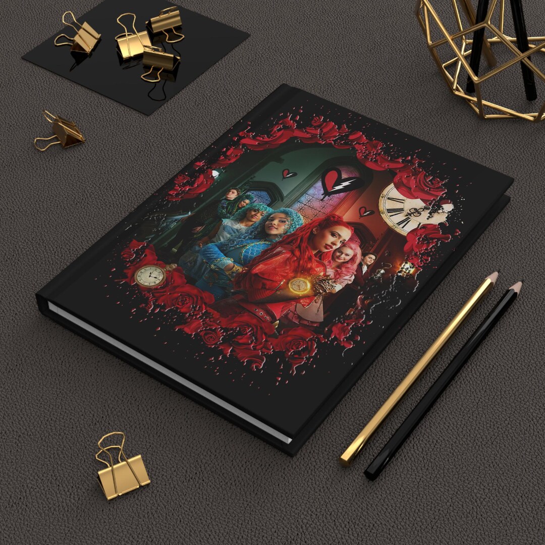 Descendants Red Notebook, Rise of Red Journal, Rock Notebook, Rebel ...